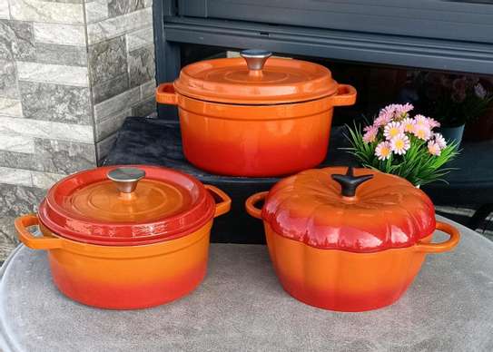 Cast Iron Orange Cookware Set – Goldstar Novelty